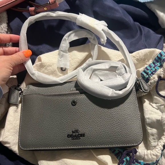 Coach | Bags | Coach Gray Crossbody Bag Sleek Design | Poshmark